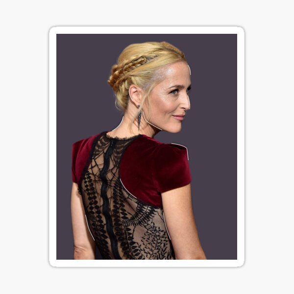 "gillian anderson | 2017 emmys" Sticker for Sale by kylabiles | Redbubble
