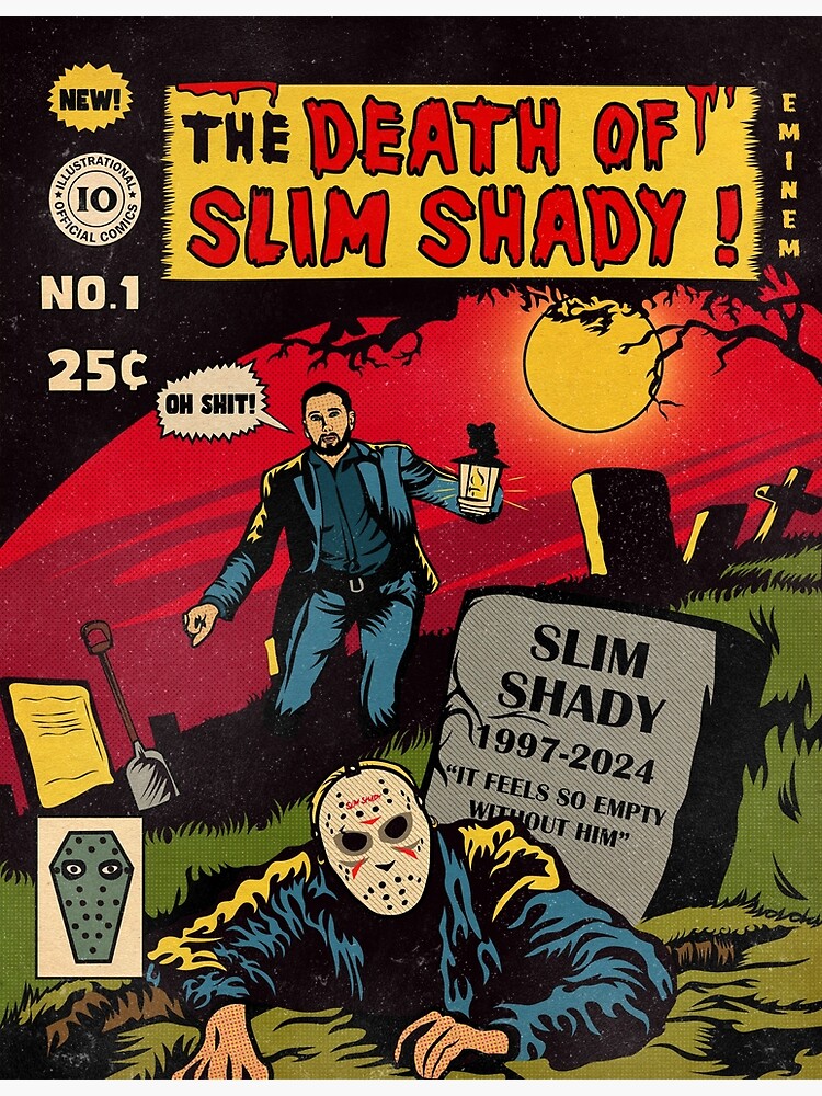 "the death of slim sahdy" Poster for Sale by illustrational0 | Redbubble