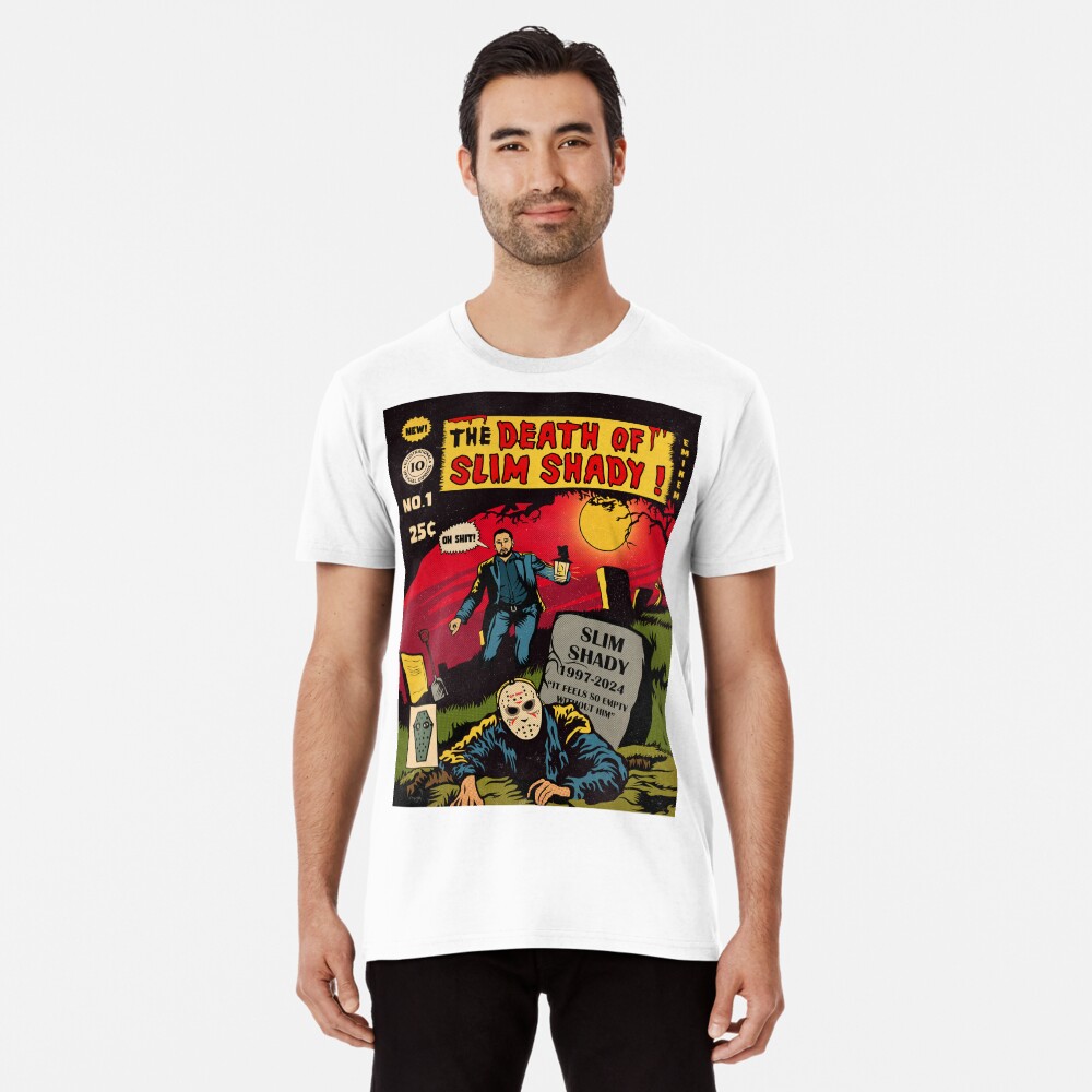 "the death of slim sahdy" Poster for Sale by illustrational0 | Redbubble