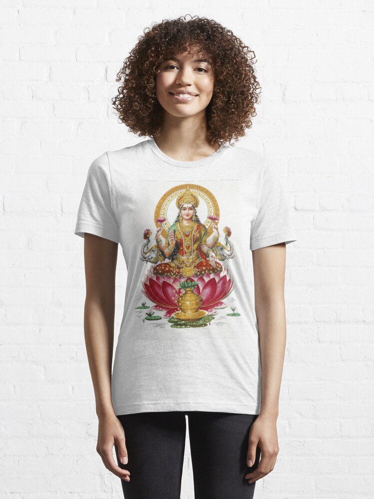 "Hindu Goddess Lakshmi Hinduism Buddhism Meditation Religion" T-shirt ...