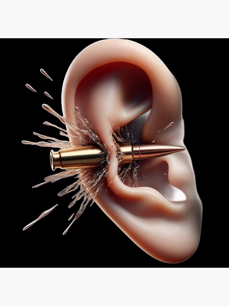 "Donald Trump's Ear Shot as Symbolic Art" Art Board Print for Sale by ...