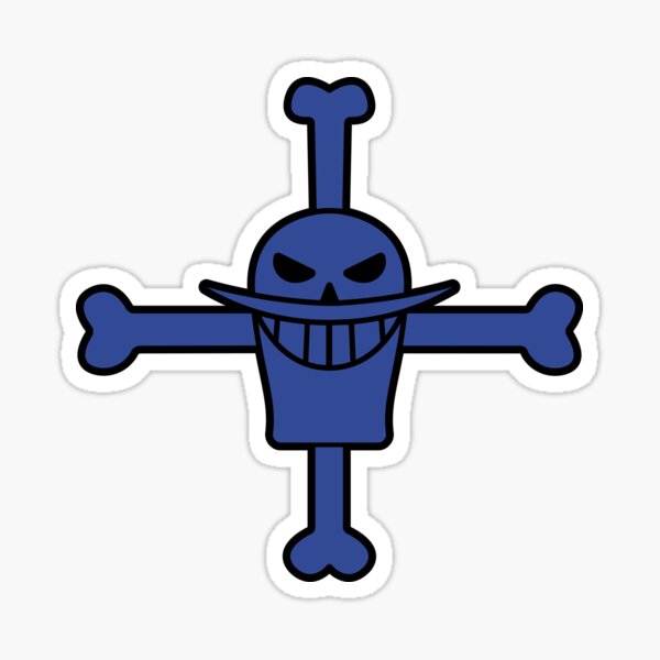 "Whitebeard Pirates Jolly Roger" Sticker for Sale by jimjimfuria ...