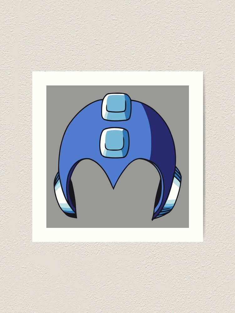 "Mega Man Helmet" Art Print by MillsLayne | Redbubble