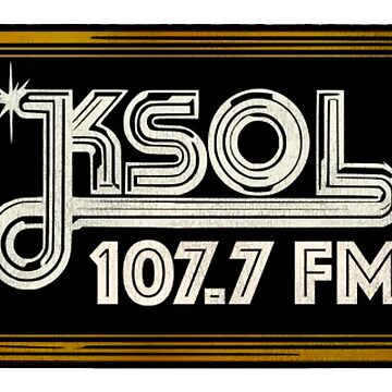 "KSOL 107.7 FM defunct Bay Area Radio Station logo" Sticker for Sale by ...