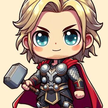 "Chibi Thor" Sticker for Sale by AnimeArtStudio | Redbubble