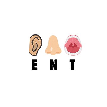 "ENT" Sticker for Sale by SydStot | Redbubble