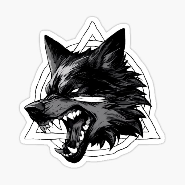 "Therian Theta Delta Wolf Dog" Sticker for Sale by wingedwolf94 | Redbubble