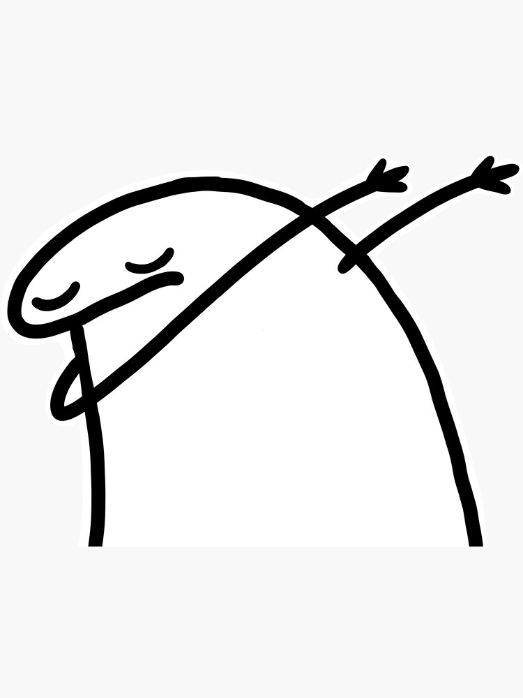 "DAB stickting meme" Sticker for Sale by Greyghostsco | Redbubble