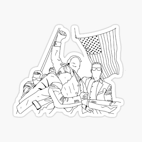 "Donald Trump assassination attempt" Sticker for Sale by Beachy-draws ...