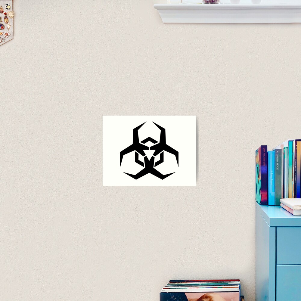"Biohazard Sign Futuristic" Art Print for Sale by BenjiKing | Redbubble