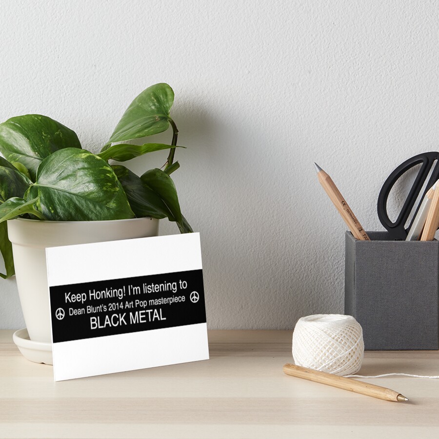 "Black metal dean blunt bumper sticker" Sticker for Sale by knyeng ...