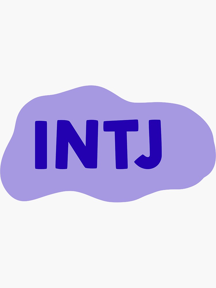 "INTJ bubbly sticker MBTI personality type " Sticker for Sale by ...