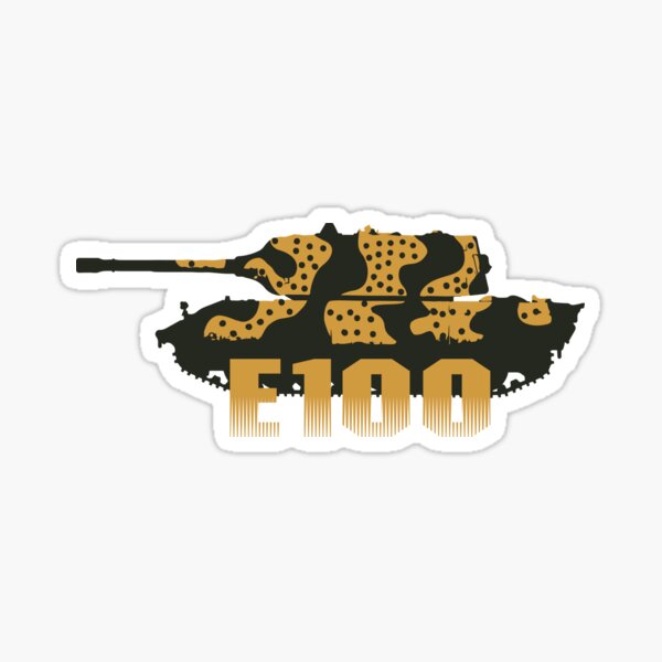 "German E-100 Super Heavy Tank - WW2 Tank" Sticker for Sale by EXPLORUS ...