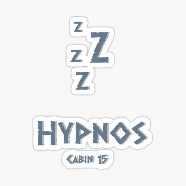 "Hypnos-Cabin 15 :// Percy Jackson" Sticker for Sale by BelClem | Redbubble