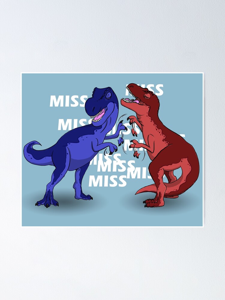 "Prehistoric Pugilists" Poster for Sale by superferretIX | Redbubble