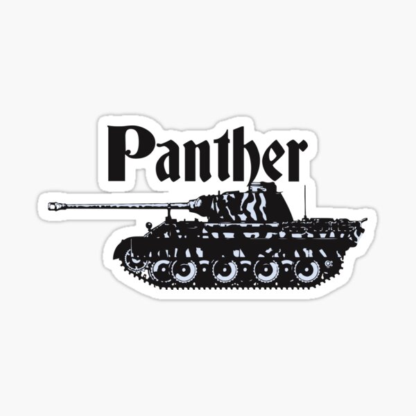 "German Medium Tank Panzer V Panther - WW2 Tank" Sticker for Sale by ...