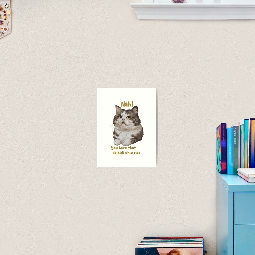 "You have that skibidi ohio rizz cat meme funny brainrot" Poster for ...