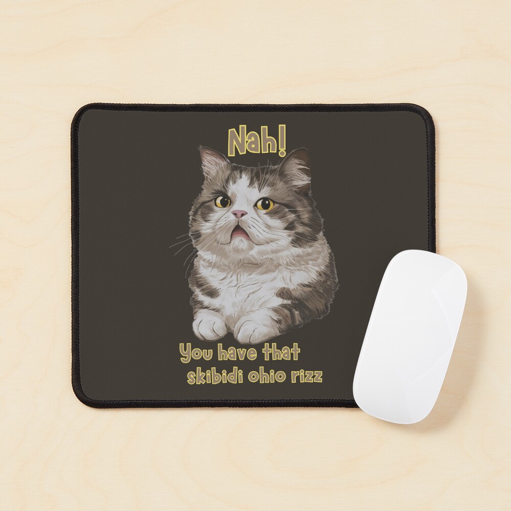 "You have that skibidi ohio rizz cat meme funny brainrot" Sticker for ...