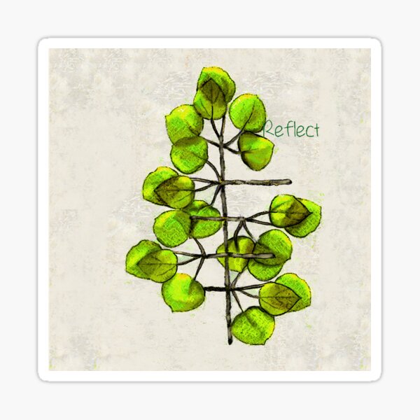 "Aspen, Tree Of Reflection" Sticker by dratsie | Redbubble