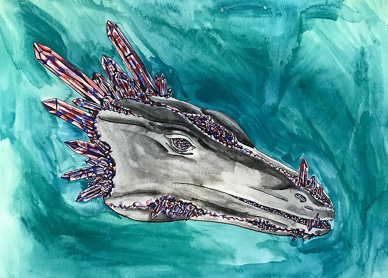"Dragon Geode" by RaLiz | Redbubble