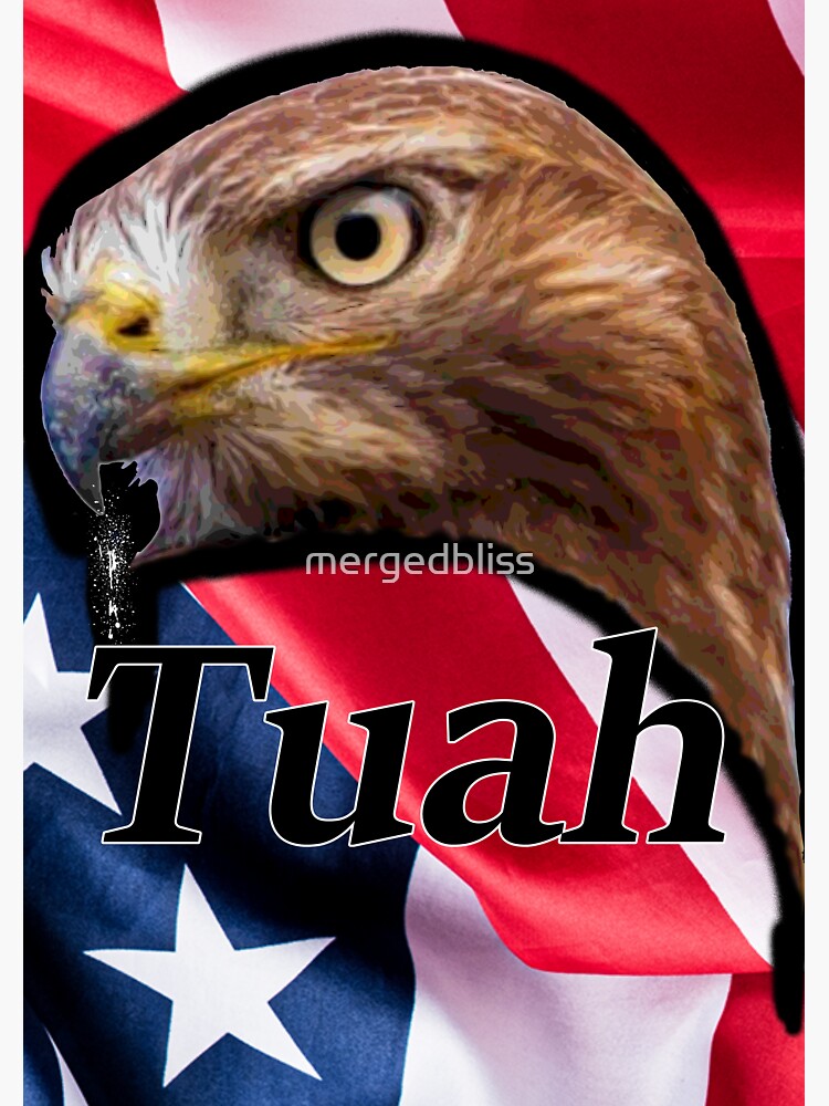 "Hawk tuak" Sticker for Sale by mergedbliss | Redbubble