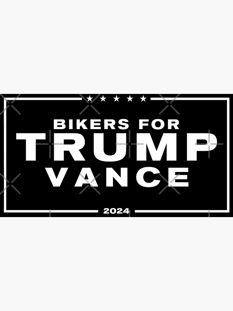 "Bikers for Donald Trump JD Vance 2024" Sticker for Sale by kotwicki ...