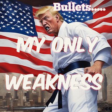 "Bullets....Trump's Only Weakness" Sticker for Sale by TeerifficLaughs ...
