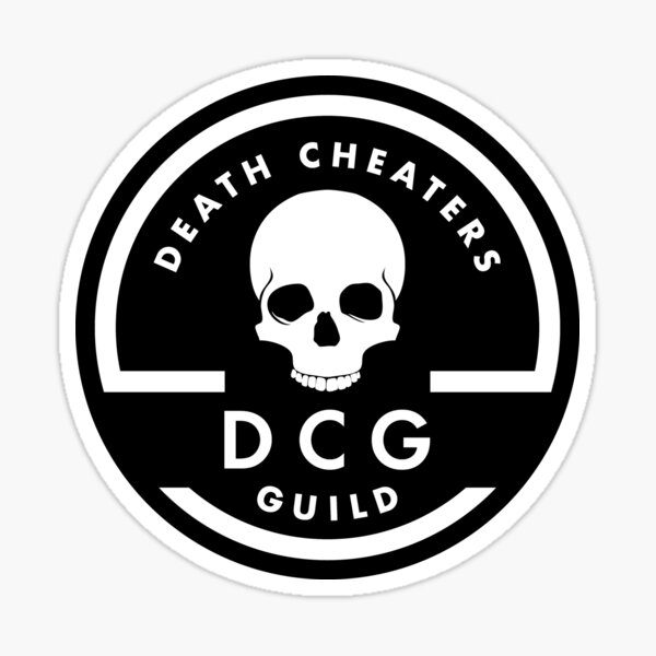 "Death Cheaters Guild | D.C.G. • SoHo " Sticker for Sale by GOBBI ...
