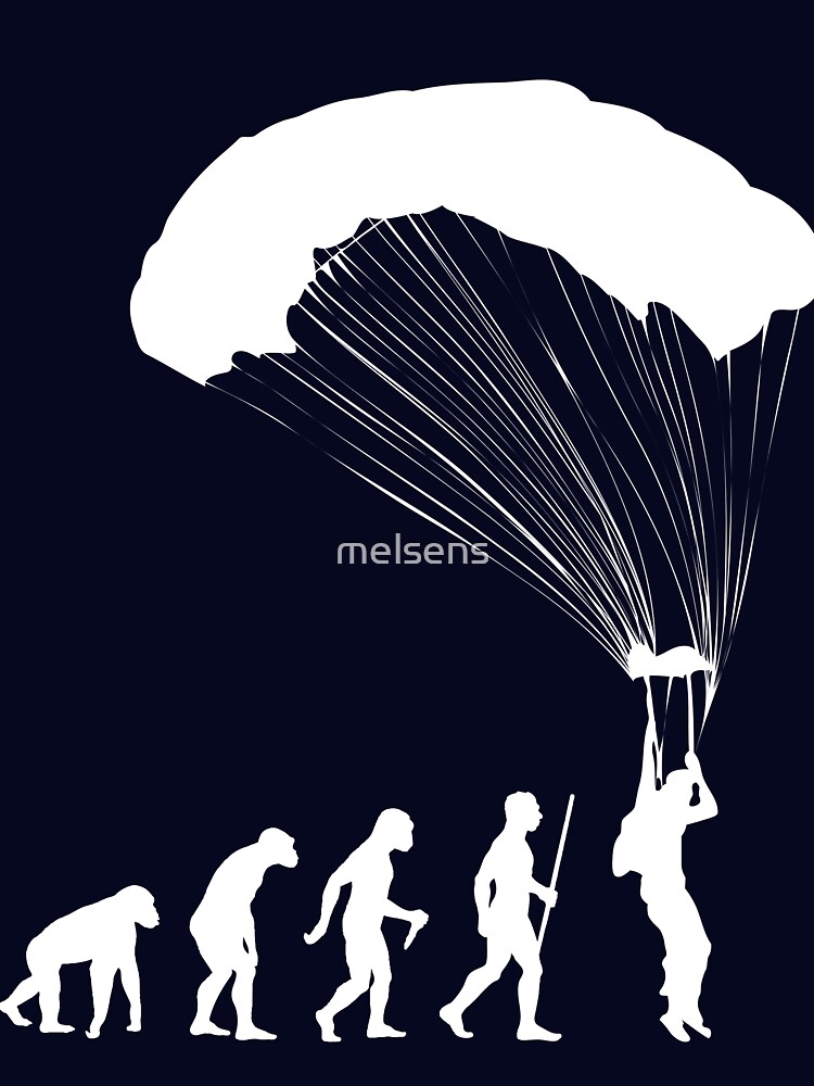 "Paragliding evolution" Essential T-Shirt for Sale by melsens | Redbubble