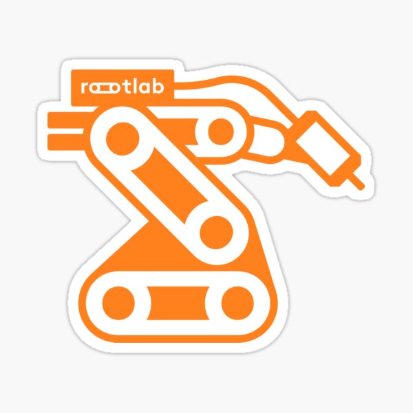 "KUKA Robot Arm (orange)" Sticker for Sale by rootlabtx | Redbubble