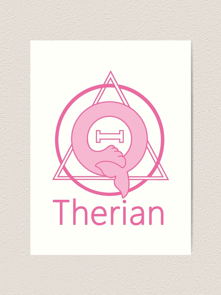 "PD (ytb) Theta-Delta Therian Symbol "THERIAN"" Art Print by lsevenhans ...
