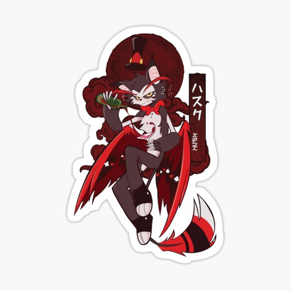"Husk Red Wine - Hazbin Hotel" Sticker for Sale by reelanimedragon ...