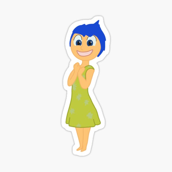 "Joy -inside out " Sticker for Sale by xoxodesignsxoxo | Redbubble