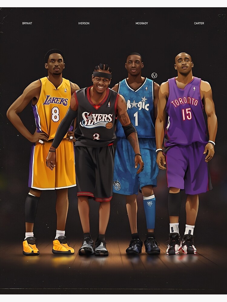 "2000s Basketball Hall of Fame Vince Carter Kobe bryant allen Iverson ...