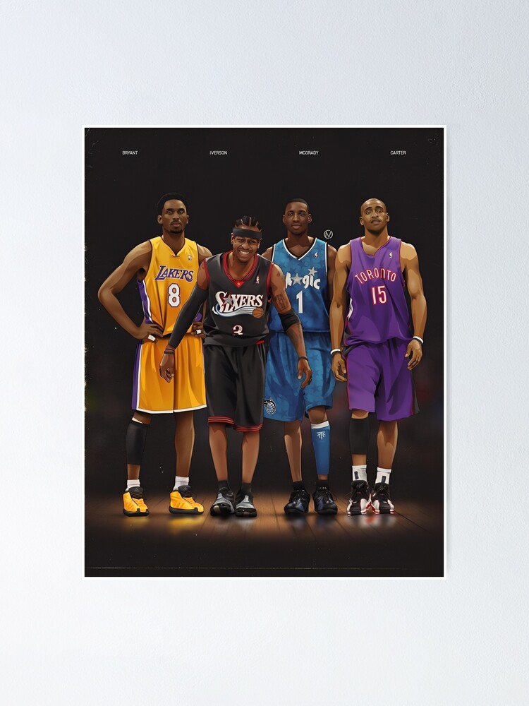 "2000s Basketball Hall of Fame Vince Carter Kobe bryant allen Iverson ...