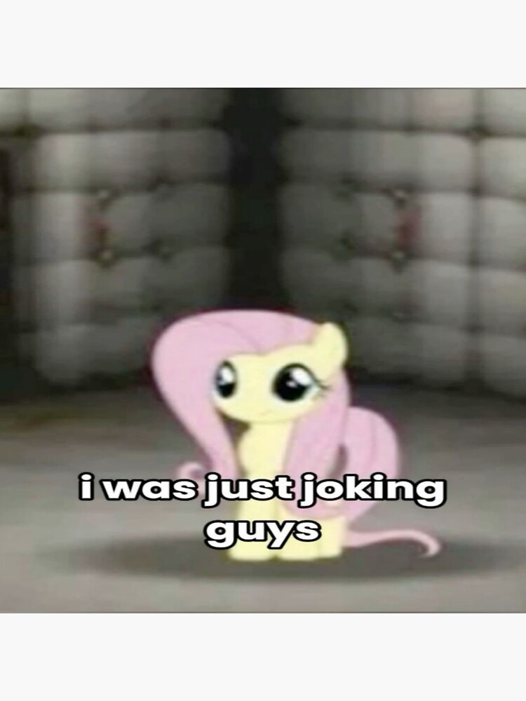 "Fluttershy Mental Asylum Meme" Sticker for Sale by Luezoide | Redbubble