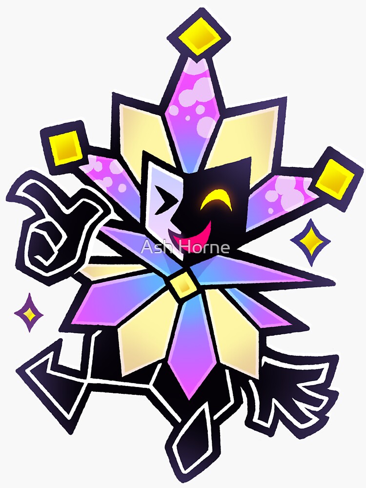 "Dimentio" Sticker for Sale by Ash Horne | Redbubble