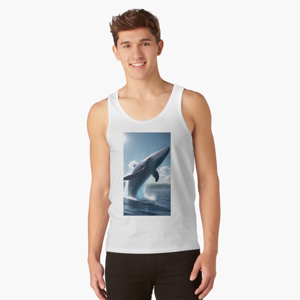 "Blue Whale Breaching " Sticker for Sale by SublimeMusings | Redbubble