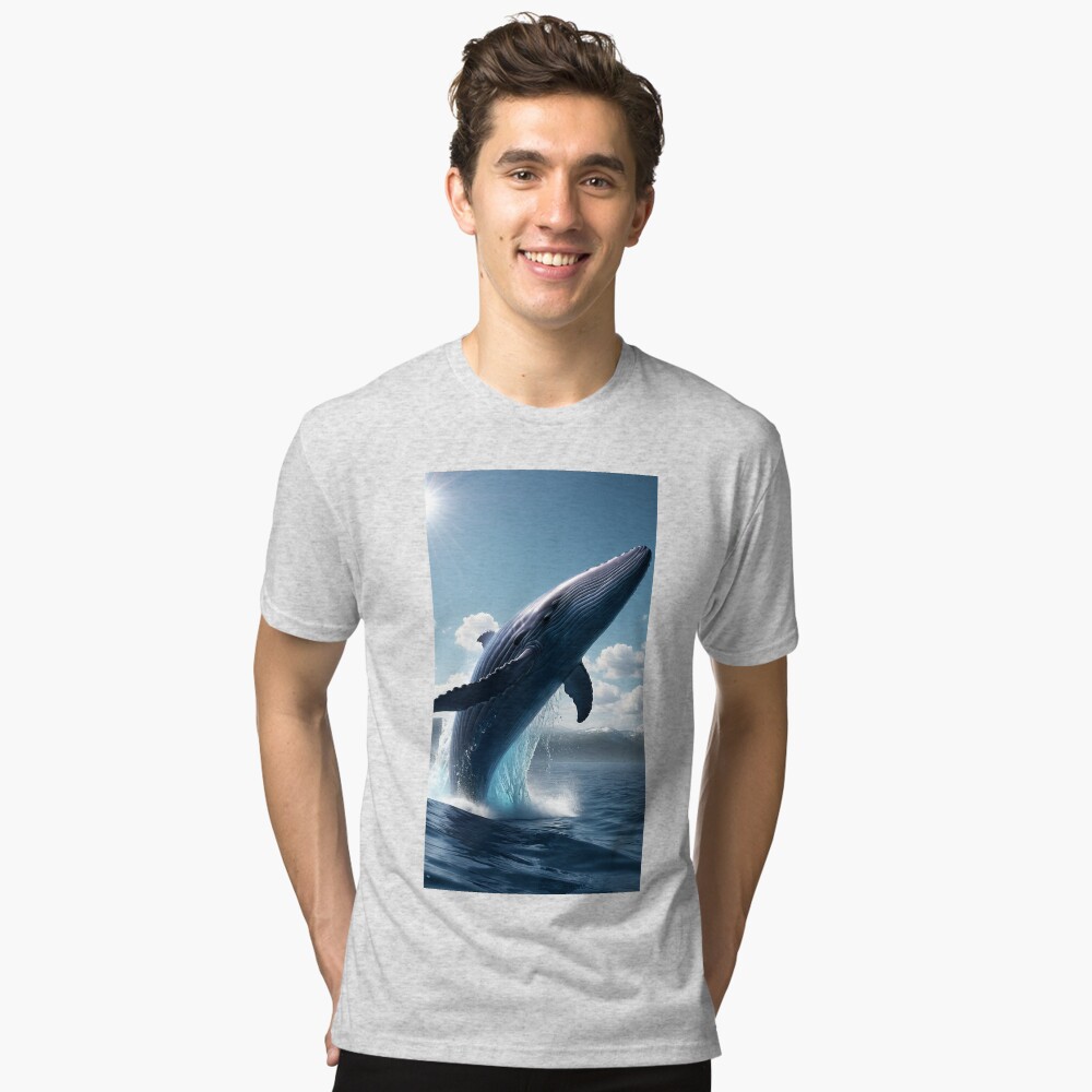 "Blue Whale Breaching " Sticker for Sale by SublimeMusings | Redbubble