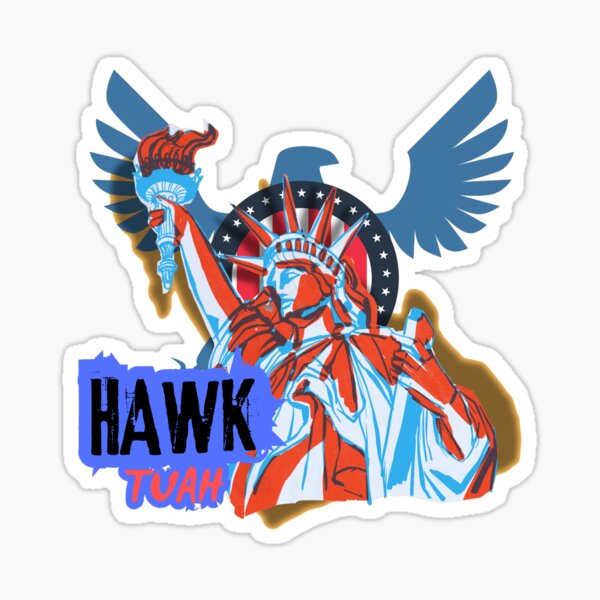 "Hawk Tuah Meme" Sticker for Sale by GNetiPL | Redbubble