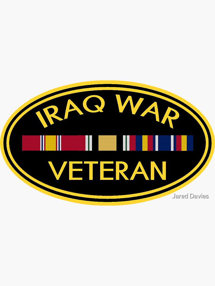"Iraq Veteran" Sticker for Sale by MilitaryCandA | Redbubble