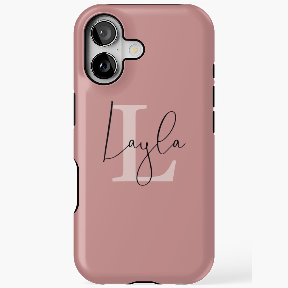 "Layla - Custom name on black cursive font " Sticker for Sale by ...