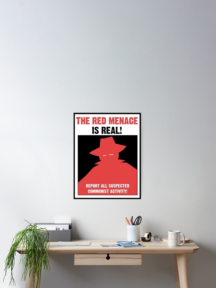 "The Red Menace Propaganda Poster" Poster for Sale by Britkek | Redbubble