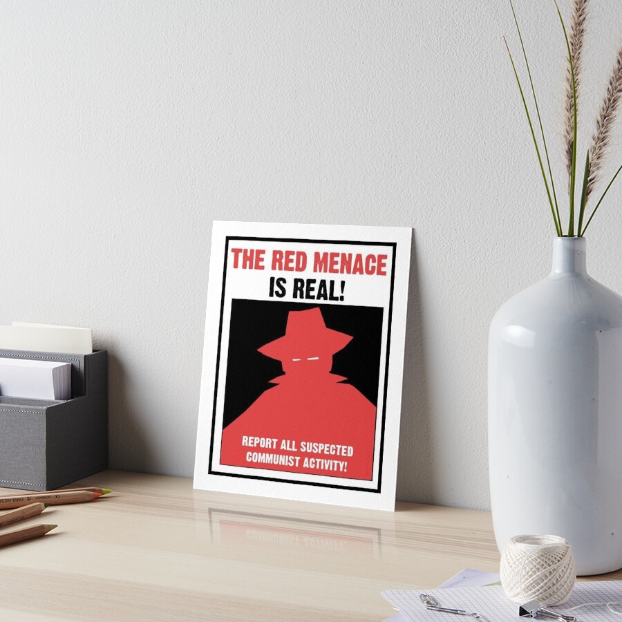 "The Red Menace Propaganda Poster" Poster for Sale by Britkek | Redbubble