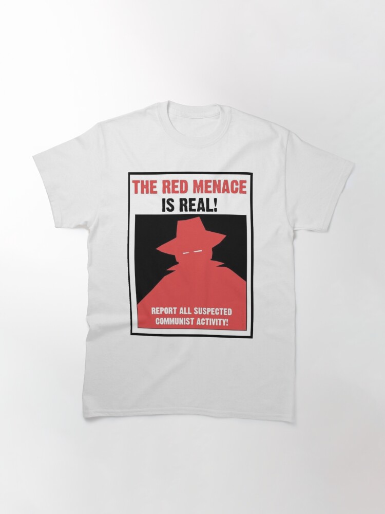 "The Red Menace Propaganda Poster" T-shirt by Britkek | Redbubble
