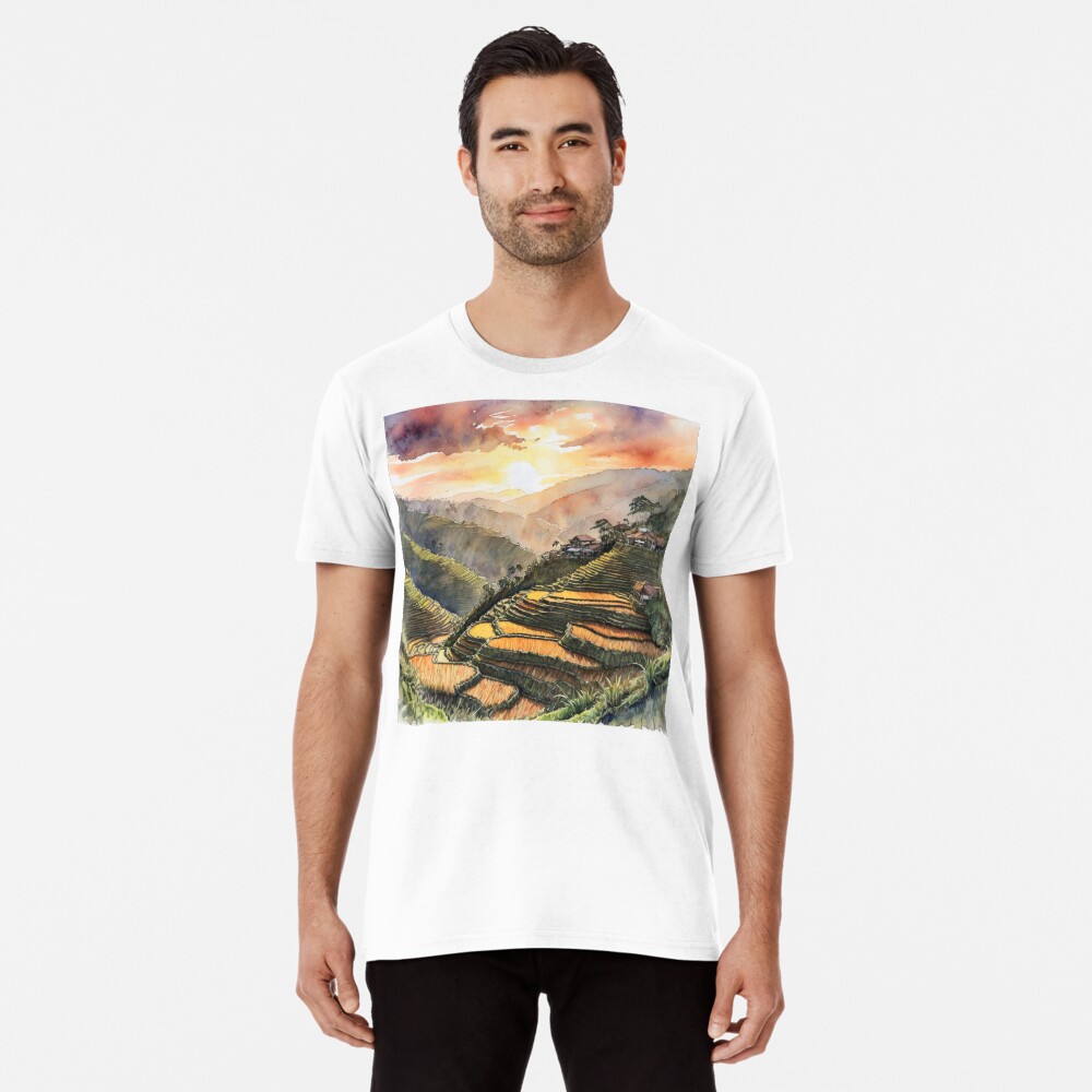 "Banaue Rice Terraces in the Philippines" Sticker for Sale by ...