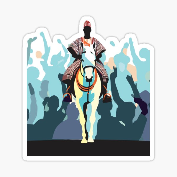 "African Ojude Oba Festival Art" Sticker for Sale by Henry Nwachukwu ...