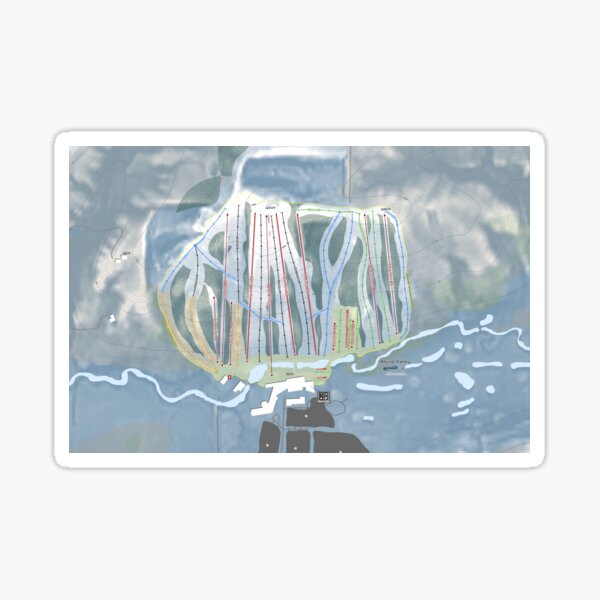 "Alpine Valley Trail Map" Sticker for Sale by mapsynergy | Redbubble
