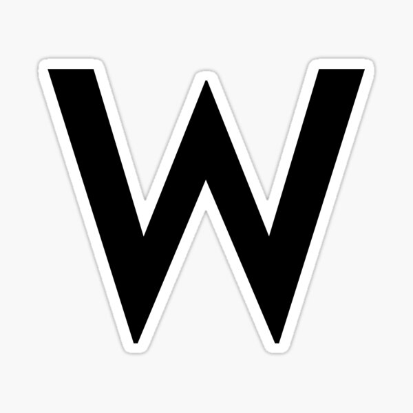 "W - Alphabet Series" Sticker for Sale by Wordx | Redbubble