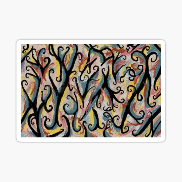 "Chaotic" Sticker for Sale by Kerry-Symetria | Redbubble
